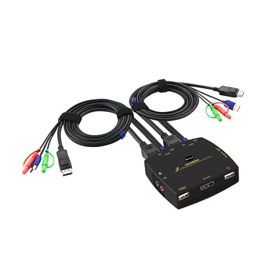 4096x2160 HD 444 KVM Switch DisplayPort Switcher DP KVM Sw