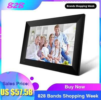 P100 WiFi 10.1 Inch Digital Picture Frame 1280 x 800 IPS Tou