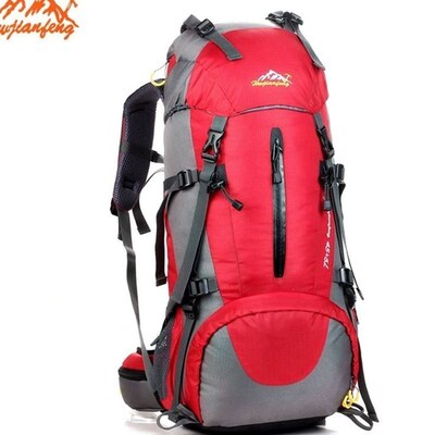 50L men travel hiking camp backpack women big capacity bag