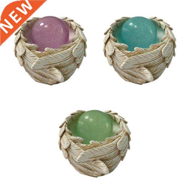 Resin Luminous Heart Shape Angel Ball Figurine Crafts Artwor_虎窝淘