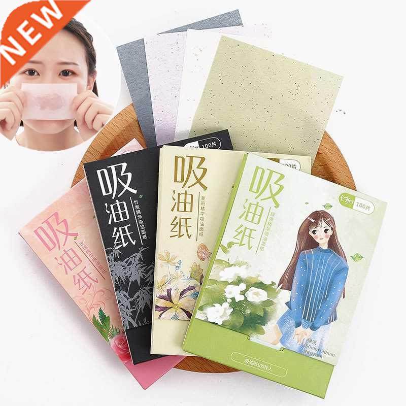 100Pcs/Box Protable Facial Absorbent Paper Oil Control Wipes_虎窝淘