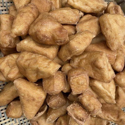 湖南湘西农家菜籽油现炸三角形油豆腐