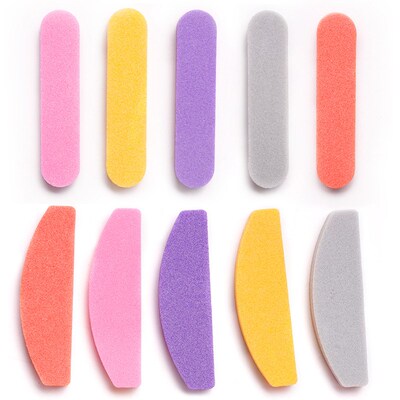 Mini Sponge File Short Sponge Nail File Washable Doublesided