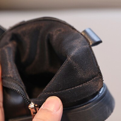 Kids Fashion Boots Boys British Style Girls Trendy Short Boo