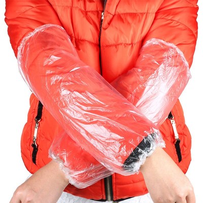 100 Disposable Sleeves Waterproof Antifouling Transparent Pl