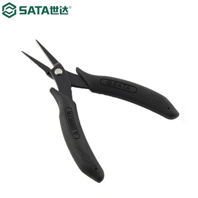 世达（SATA）75101-75103-75121-75141防静电手柄斜口钳/弯嘴钳/