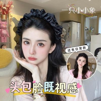 宽边头箍褶皱头箍复古