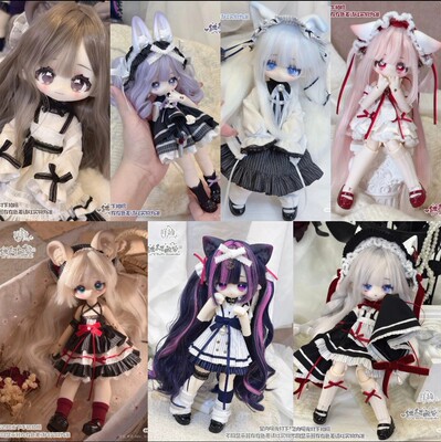 绒绒晚安系列四插六植发BJD盲盒