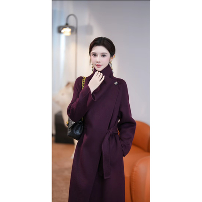 【爆米花专属】高端大衣苏力贝贝10羊驼10兔毛80澳洲羊毛6004