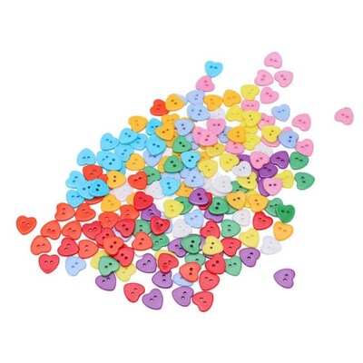 Mixed Color Resin Buttons Colour Buttons No Burr for Clothin