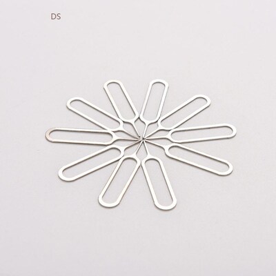Hot! 10pcs/set Sim Card Tray Removal Eject Pin Key Tool Stai