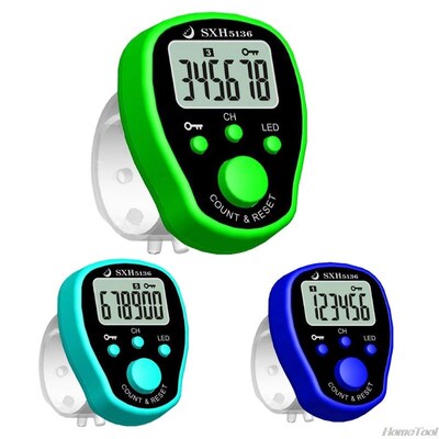 5 Channel Finger Counter LCD Electronic Digital Chanting Cou