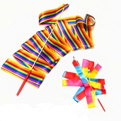 2M/4M Colorful Gym Ribbons Dance Ribbon Rhythmic Art Gymnast