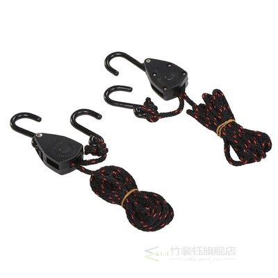 4pcs Pulley Ratchets Kayak And Canoe Boat Bow Stern Rope Loc