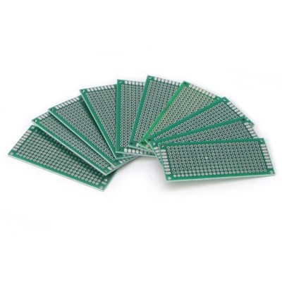 10 Pcs 3x7cm Double Side Prototype DIY PCB Tinned Glass Fib