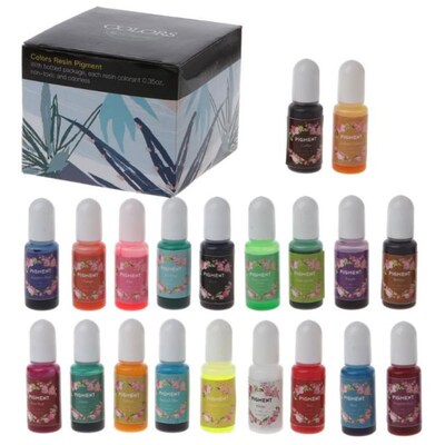 20 Color Epoxy Resin Pigment Kit Liquid  Epoxy Resin Coloran