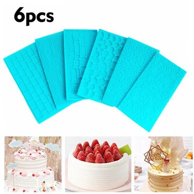 Fondant  Mat Set, 6pcs Silicone Mold  Cake Decor Tools,Tree