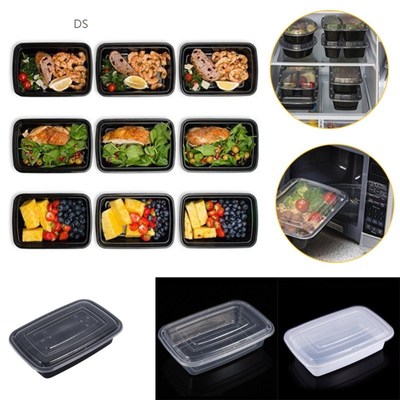 Lunchbox 10pcs/set Meal Prep Container Plastic Food Prep Con