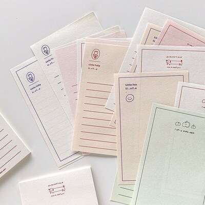 JIANW 30 Sheets North Island Holiday Series Memo Pad WordBoo