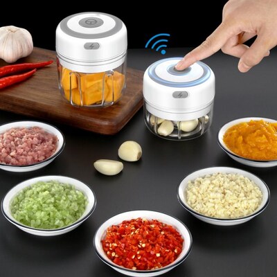 Electric Garlic Masher Sturdy Durable Mini Crusher Chopper U