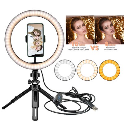 Youtube Live Tiktok 26/16CM Table Hold Tripod Selfie Photogr