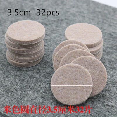 18-128 pcs Felt Chair Leg Pads 5mm Thick  Floor Scratch Prot