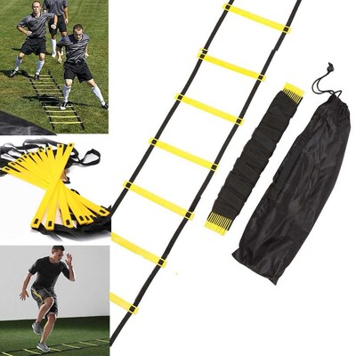 Soccer Training Equipment 11 Rung 18 Feet 6M Agility Ladder