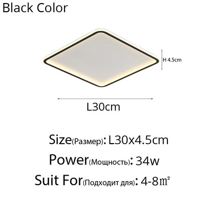 Ceiling LED Lights  Living room Bedroom Fixtures Ring Modern