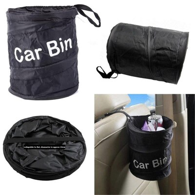 Mini Bin For Car Trash Garbage Rubbish Collapsible Foldable