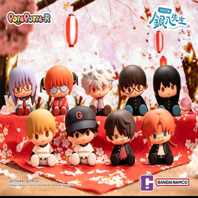 正版万代POTEPOTTE-R3年Z班银八老师银魂盲盒潮玩摆件可爱礼物