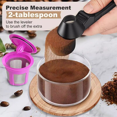 亚马逊新品 Coffee Measuring Spoon 咖啡量勺带漏斗蛋白粉滑动