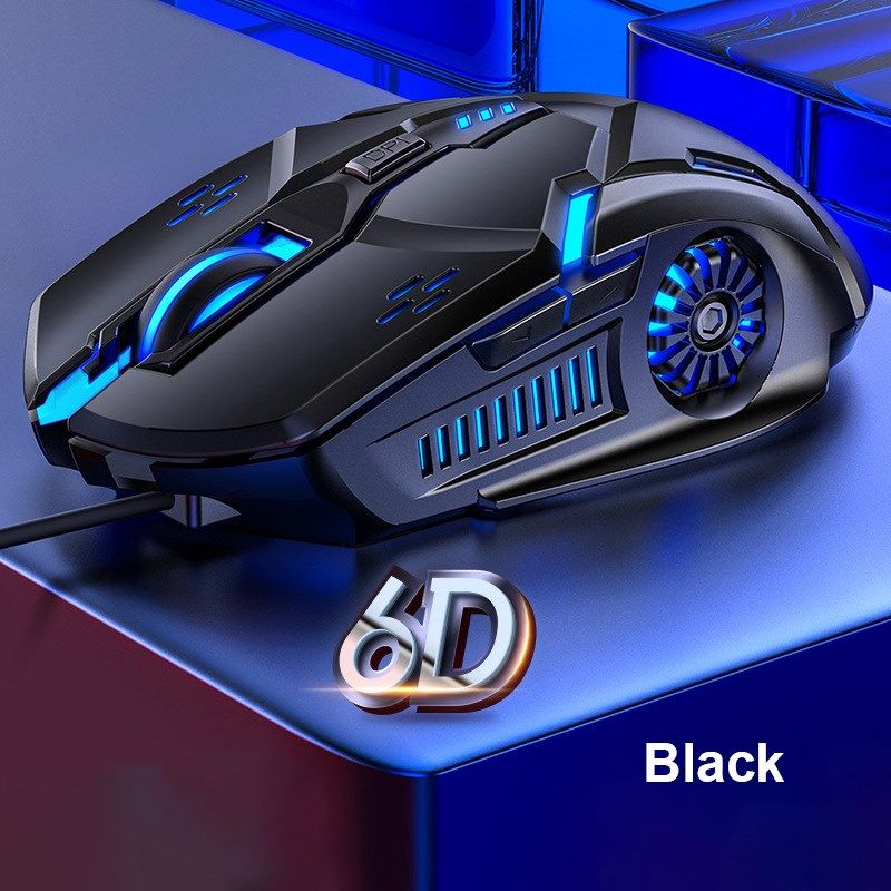 LED Gaming Mouse Wired Mouse 6D 4-Speed DPI RGB Gaming Mouse_虎窝淘