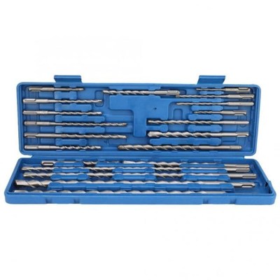 20Pcs Rotatory Hammer Drill Bits Chisel Set Tool with Blue T