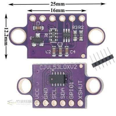 1piece VL53L0X Time-of-Flight (ToF) Laser Ranging Sensor Bre