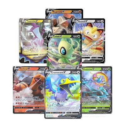 Random 25Pcs/Box New Pokemon Cards Vmax English Version Bat