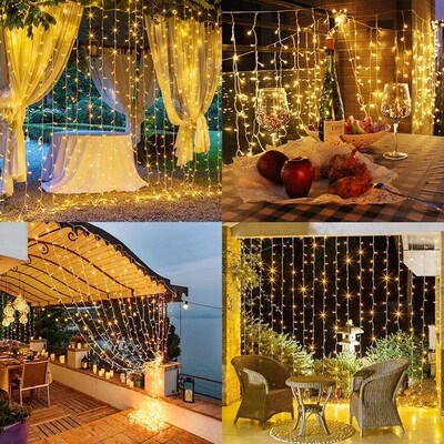 3*3m 300leds Led Curtain String Light Led Christmas Garland