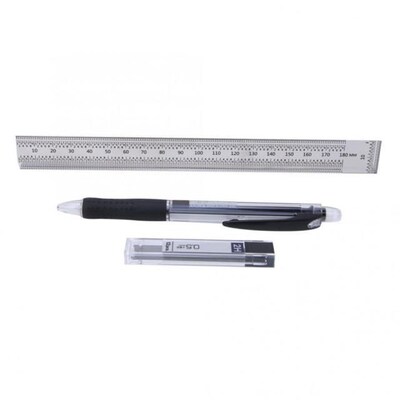 180mm Stainless Steel Right Angle Hole Ruler Scriber Woodwor