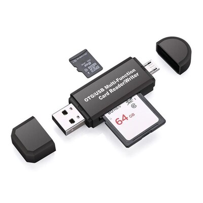SD Card Reader USB C Card Reader 3 In 1 USB 2.0 TF/Mirco SD
