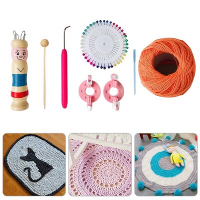 Wooden Knitting Loom Rope Weaving Tool Wooden Doll Rope Loom