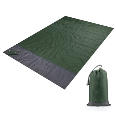 2*2M Pocket Beach Mat Picnic Tent Bedding Folding-Cover  Bla