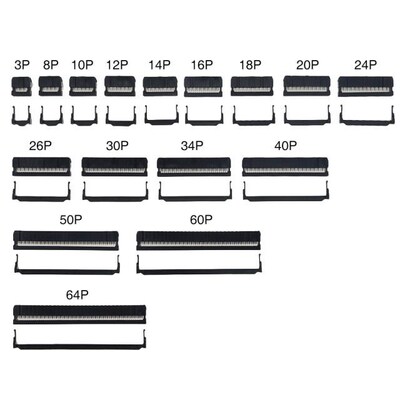 5PCS FC-6-64Pin 8P 10P 12P 14P IDC Socket Pin Dual Row Pitch