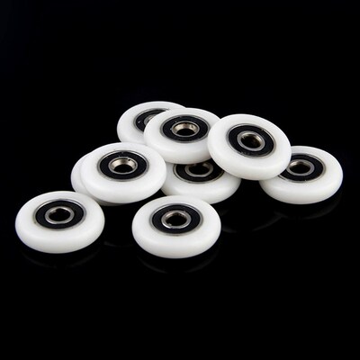 8 Pcs Shower Door Runner Rollers Wheels Pulleys Replacement
