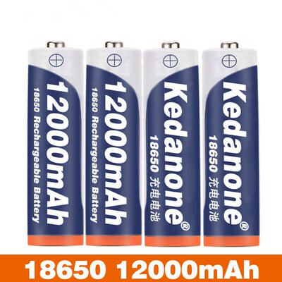 18650 Battery Rechargeable Battery 3.7V 18650 12000mAh Capac