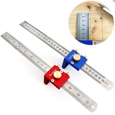 Metric Inch Scale Ruler 90 degrees Scribing Ruler Measuring