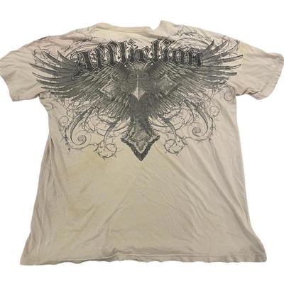 正肩修身！亚文化朋克！ 小众百搭暗黑风短袖T恤天使翅膀线条