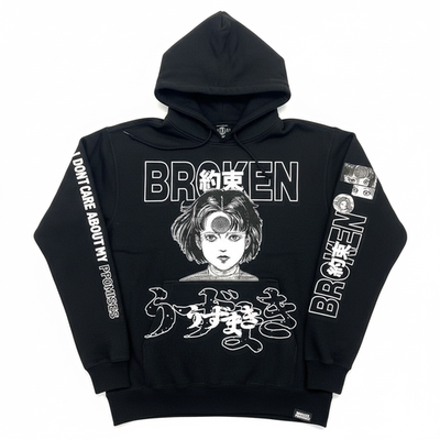 MELANIN 黑色素刺青暗黑系朋克punk印花衫重金属个性叛逆连帽卫衣