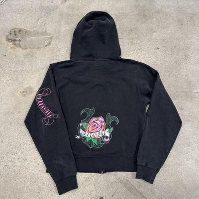 MELANIN 黑色素刺青朋克风美式带颓废感多巴胺小众亚文化连帽卫衣