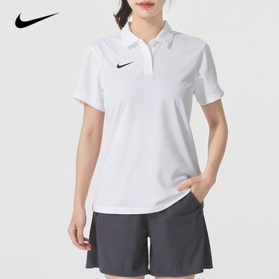 耐克女运动休闲翻领POLO衫T恤