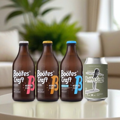 Kombucha牧夫茶酿夏洛绿研康普茶益生菌发酵气泡茶发酵茶