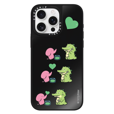 CASE适用苹果15iPhone14plus16黑镜13promax17磁吸Buddy Gator小鳄鱼xr手机壳12防摔11新款xs高级感tif保护套